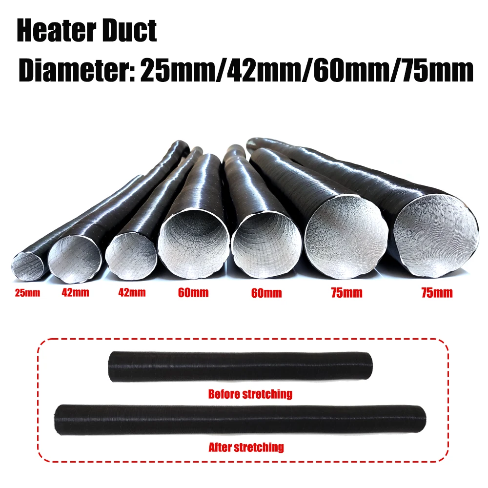 25-42-60-75mm-Car-Air-Heater-Duct-Ducting-Pipe-Hose-Line-Black-For ...