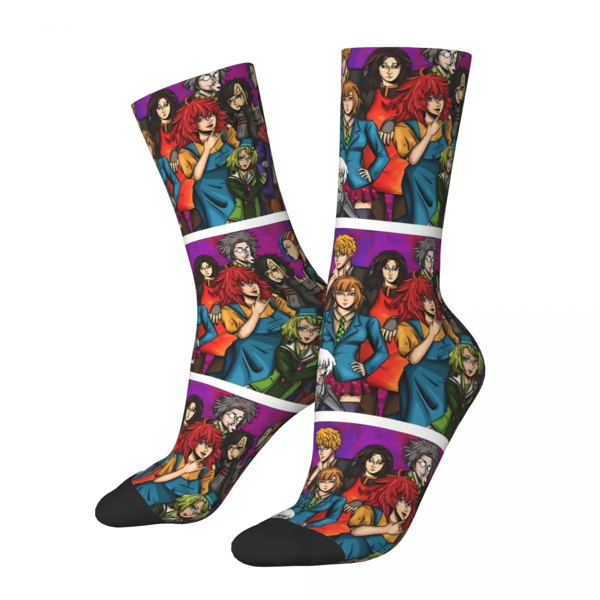 Happy-Funny-Men-s-compression-Socks-Family-Photo-Retro-Harajuku-Your ...