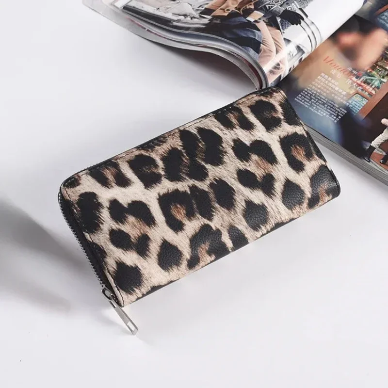 Leather-Women-Wallet-Classic-Leopard-Animal-Print-Long-Wallets-Female ...