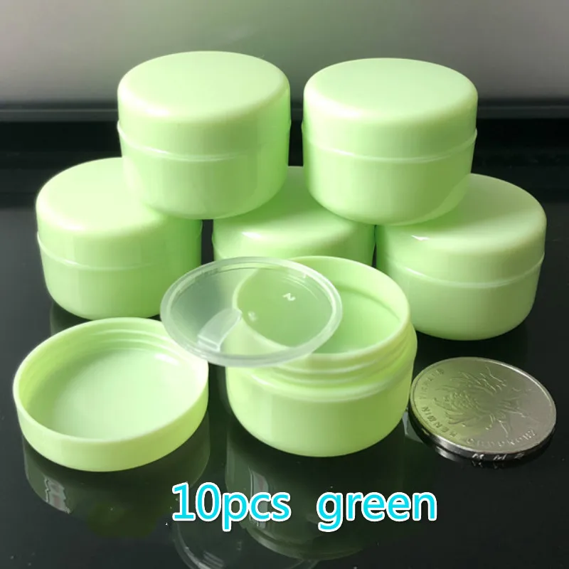 10pcs-set-10g-Refillable-Bottles-Plastic-Empty-Makeup-Jar-Pot-Travel ...