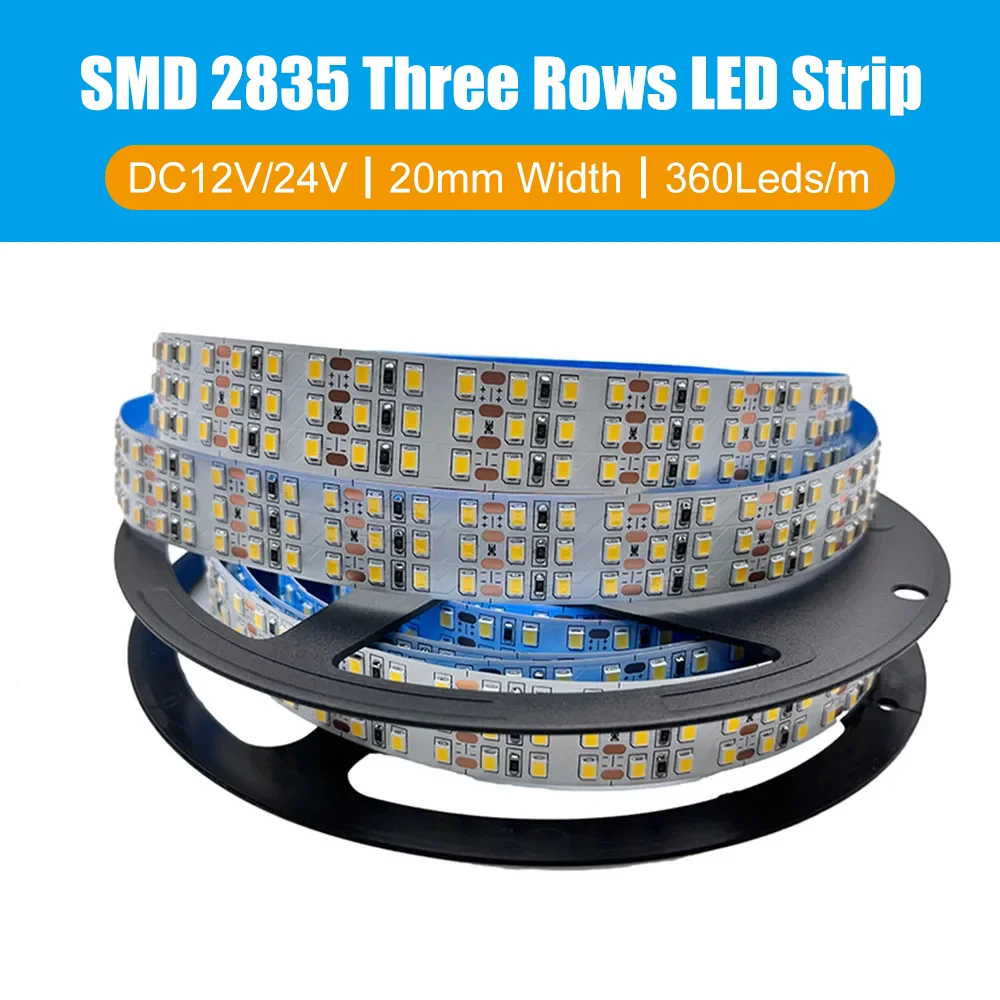 Super-Bright-Three-Row-Led-Strip-lights-2835-360Leds-480Leds-240Leds ...