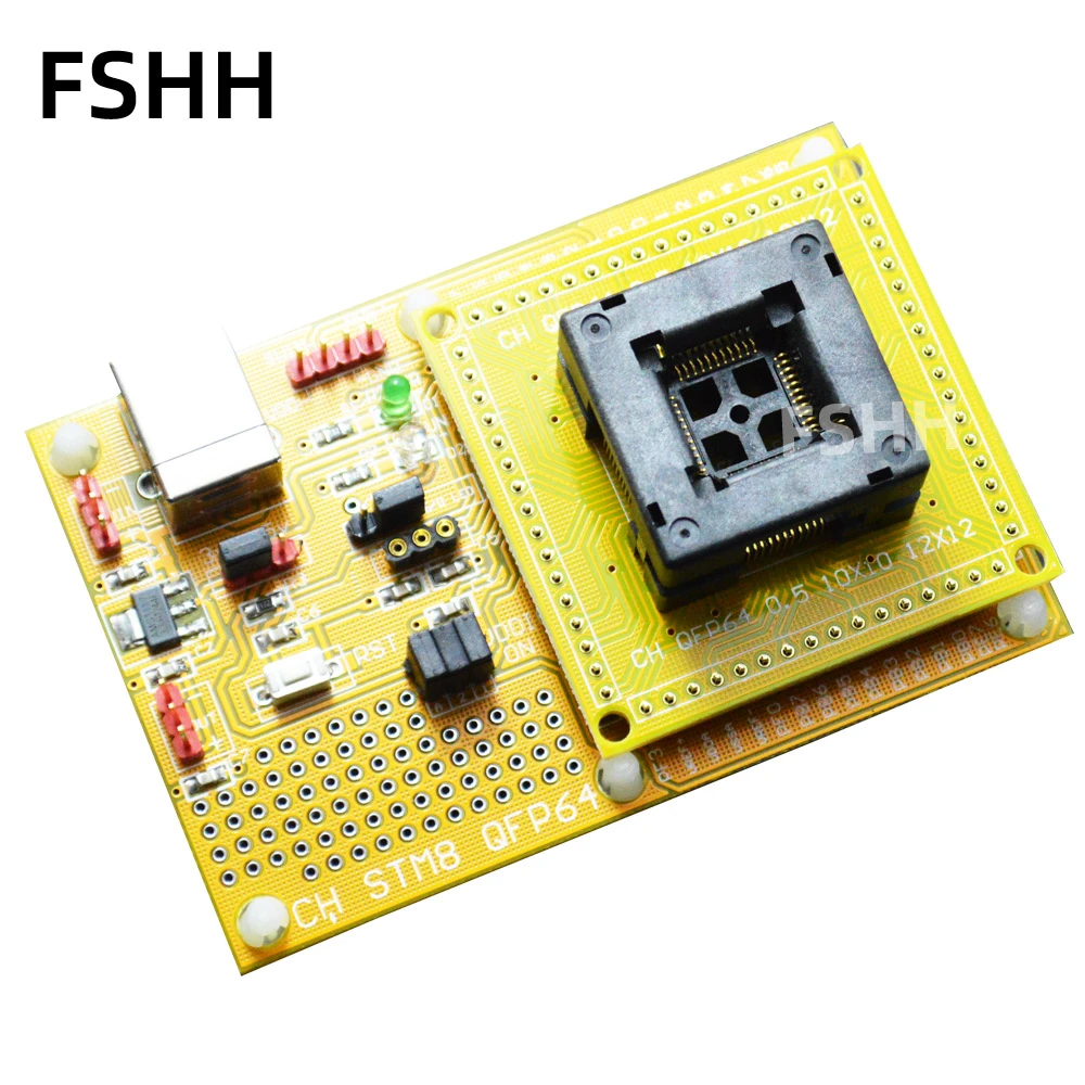 Open Top QFP64 STM8 Core board STM8A STM8S STM8L Download seat test ...