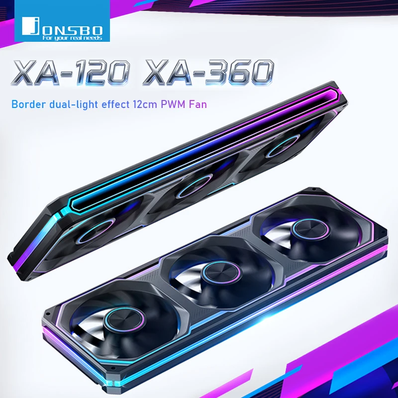 Jonsbo XA-120/360 Ventilador para caixa de computador 5V ARGB 120mm ...
