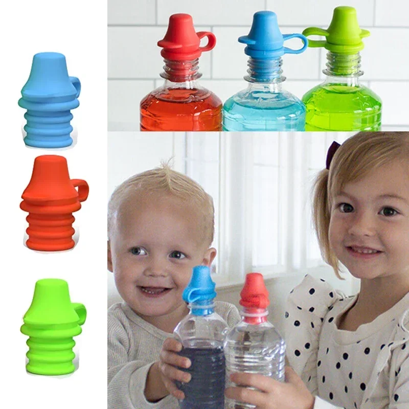 1/3Pcs Kids No Spill Choke Water Bottle Cup Adapter with Tube Drinking ...