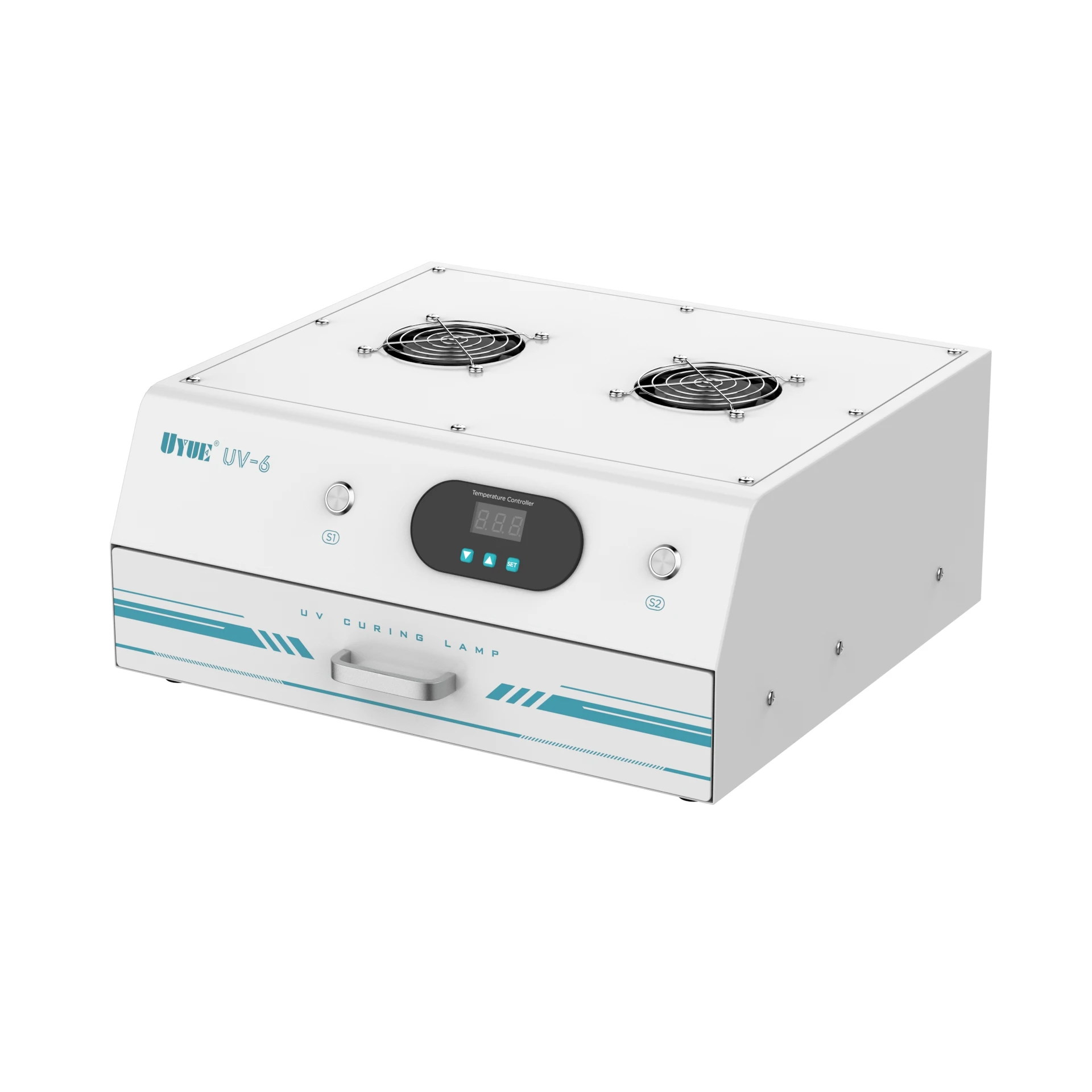 UV-6 15-inch Double Timing Intelligent Curing Lamp Mechanic UV Glue ...