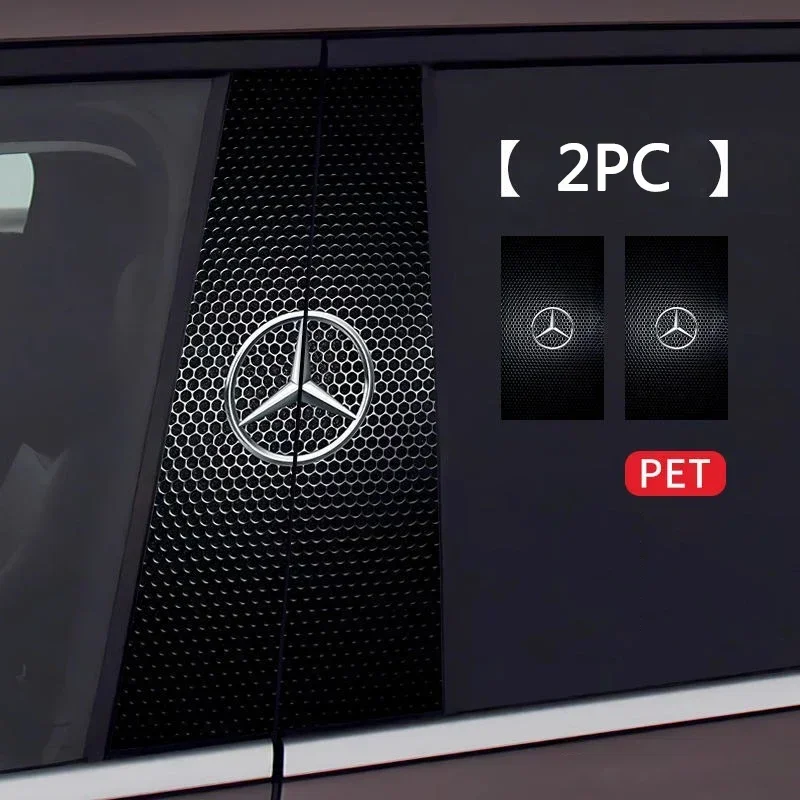 Car Center Column Stickers B-pillar Decals For Mercedes Benz AMG W204 ...