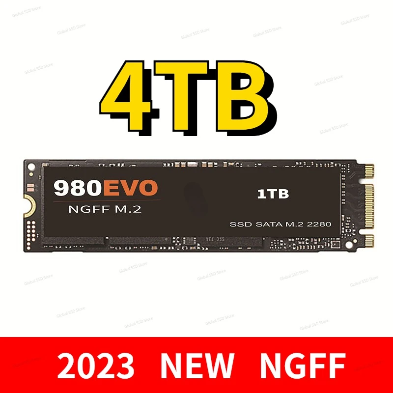 Disco duro interno para ordenador portátil, unidad de estado sólido SSD M2 NGFF 2TB 2023 EVO ...