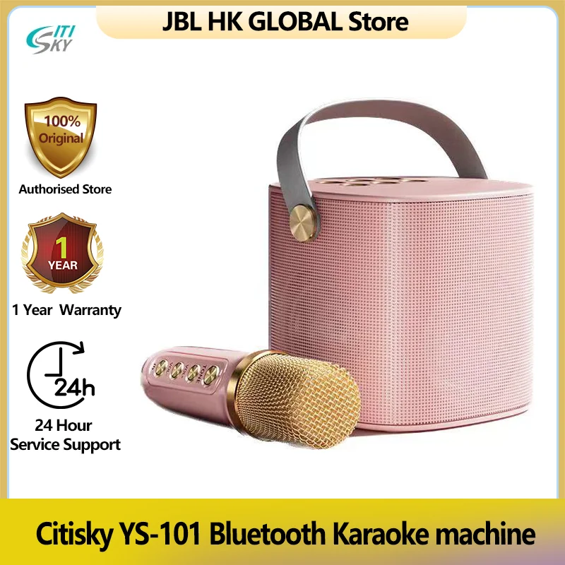 Citisky 100%Original YS-101 Bluetooth Speaker With Wireless Microphone Karaoke machine Long ...