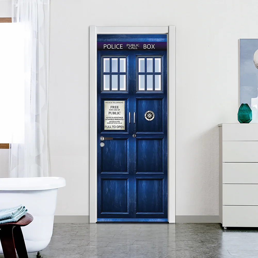 Doctor Who Tardis Door Decal