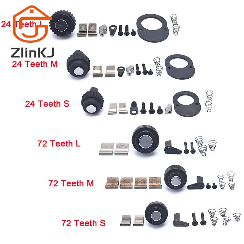24-72-Teeth-Ratchet-Socket-Wrench-Repair-Accessory-Spare-Part-Kit-Set ...