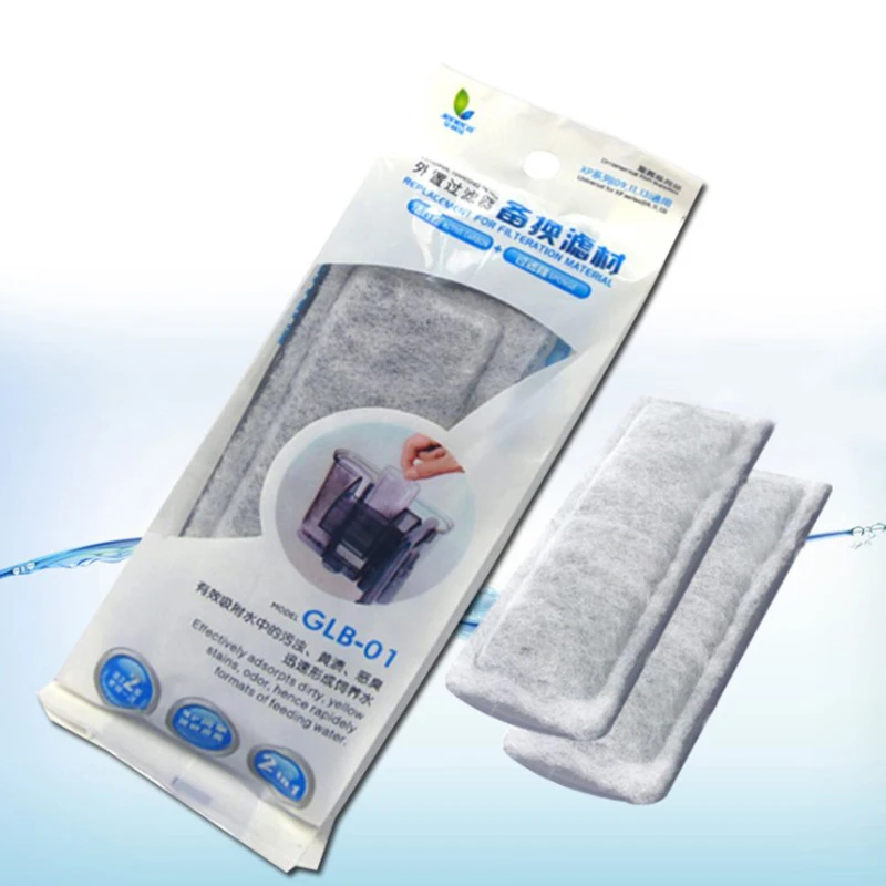 2pc-Aquarium-Filter-Tank-Filtration-Activated-Carbon-Filter-Cotton ...