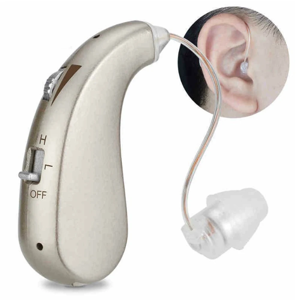 Single-Ear-Hearing-Aids-Mini-Rechargeable-BTE-Ear-Back-Type-Hearing ...