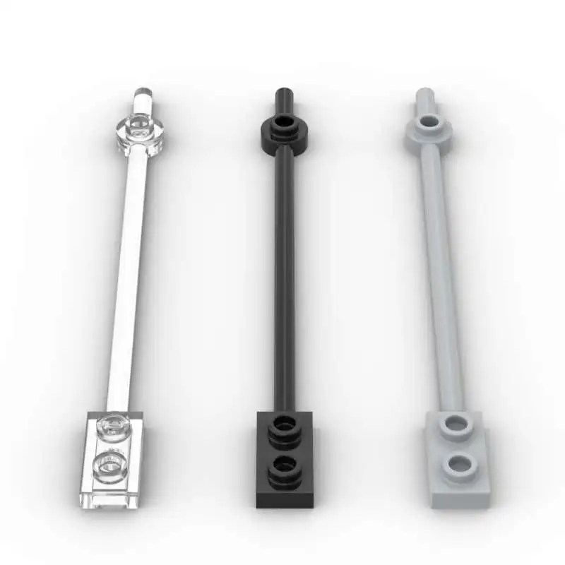 MOC-10PCS-99784-Bar-12L-With-1-x-2-Plate-End-Hollow-Studs-Building ...