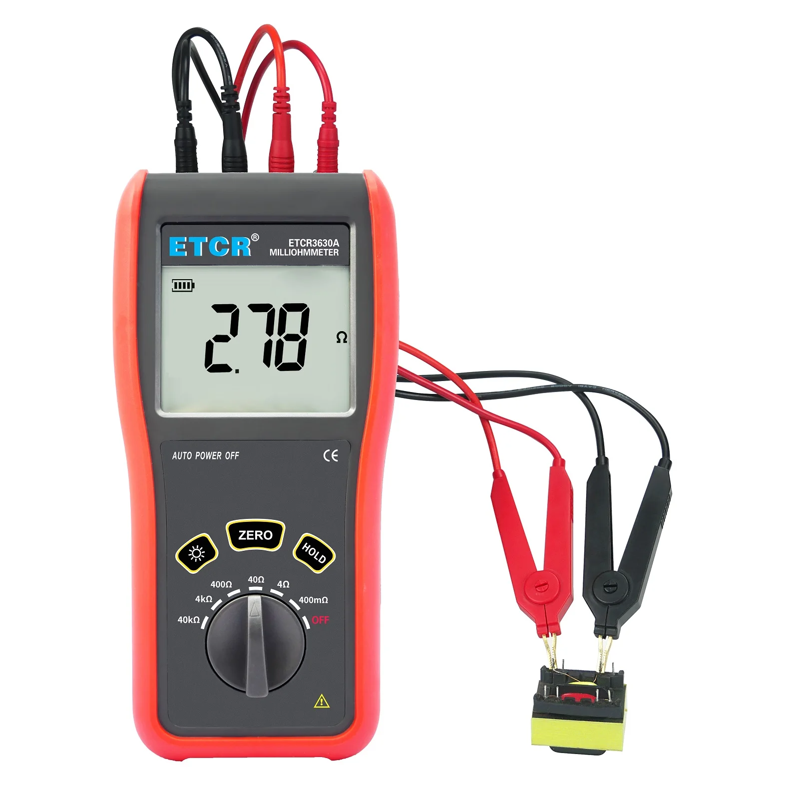 ETCR3630A Portable Milliohmmeter DC Low Resistance Meter Ohmmeter 0.1m ...