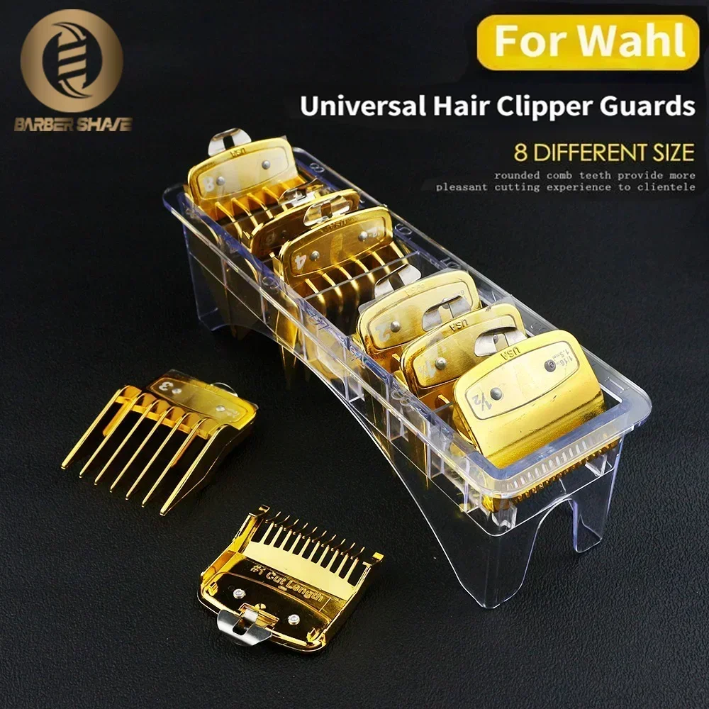 8-10PC-Professional-Universal-Hair-Clipper-Limit-Guide-Comb-For-Wahl ...
