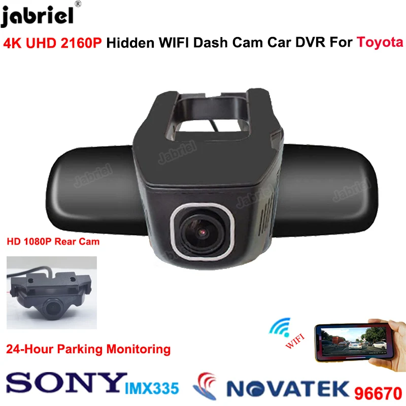 4k Car Dvr Dash Cam Camera For Toyota Camry Corolla Le Se Xse Xle ...