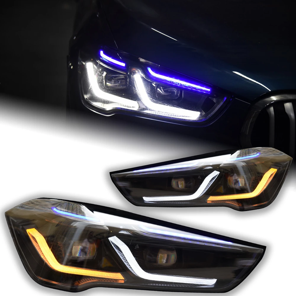 AKD Car Lights for BMW X1 LED Headlight Porjector Lens 2017-2021 F48 ...