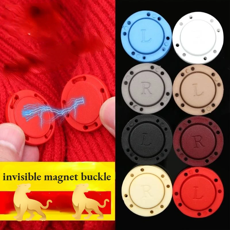 A-Pair-of-Invisible-Magnet-Buttons-Jacket-Cardigan-Concealed-Buckle ...