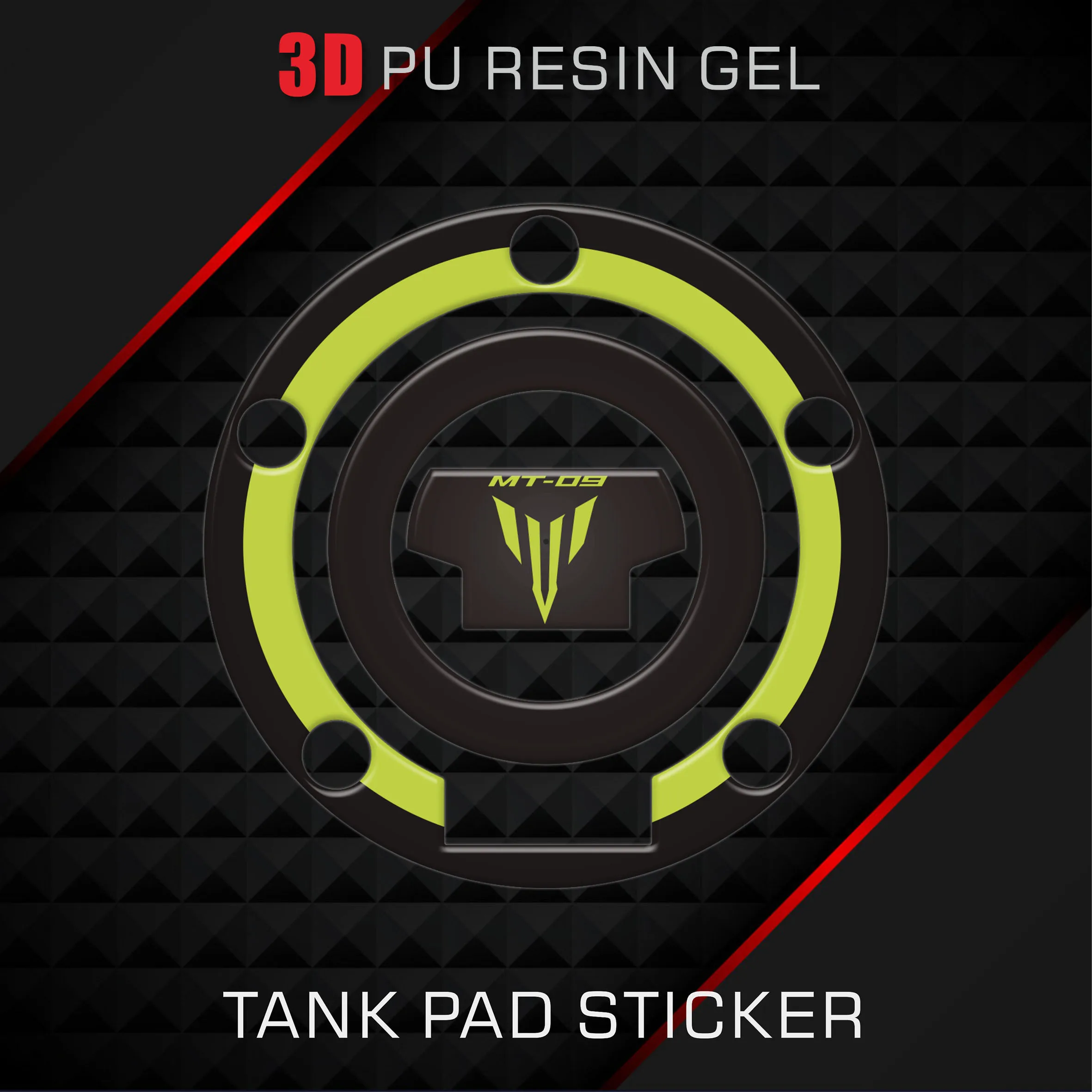 Motorcycle MT 03/07/09/10 Engraved Vinly Sticker Fuel Gas Tank Cover ...