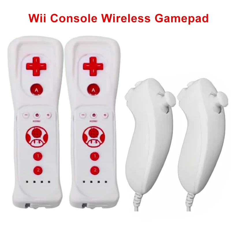 1-pair-with-Nunchuck-Controller-Set-Motion-Plus-Remote-Controller-Wii ...