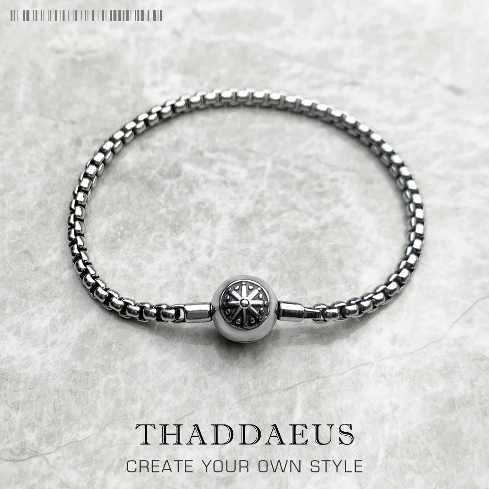 Karma Diy Link Chain Bracelets,2020 New 925 Sterling Silver Gift for ...