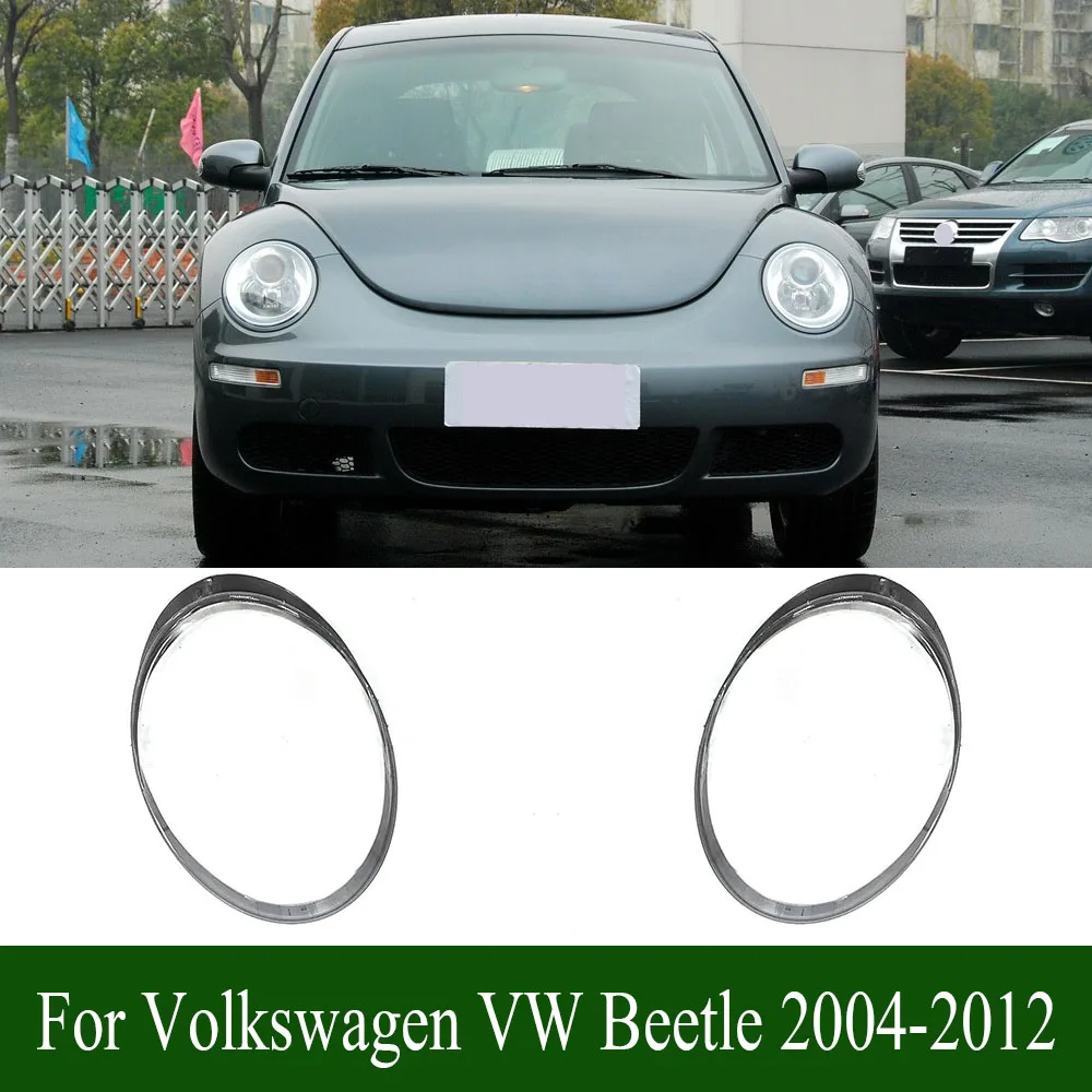 For-Volkswagen-VW-Beetle-2004-2012-Front-Headlamp-Cover-Transparent ...