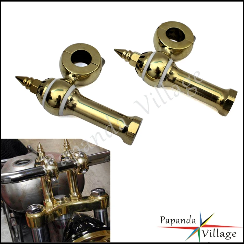 Motorbikes-Solid-Brass-25-4mm-4-Rise-Handlebar-Risers-1-Handlebar ...