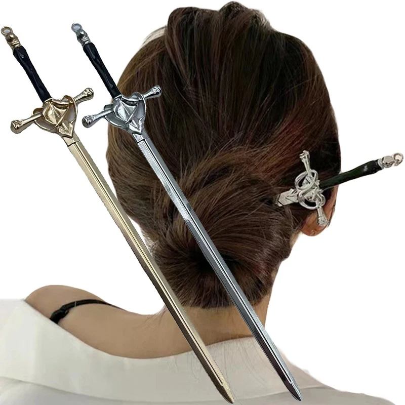2023-Punk-Metal-Sword-Hairpin-Chinese-Simple-Hair-Sticks-Hairpins-for ...
