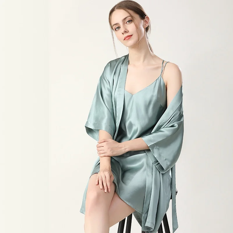 Luxury-Wholesale-sleeveless-silk-nightwear-night-gown-sexy-women-100 ...