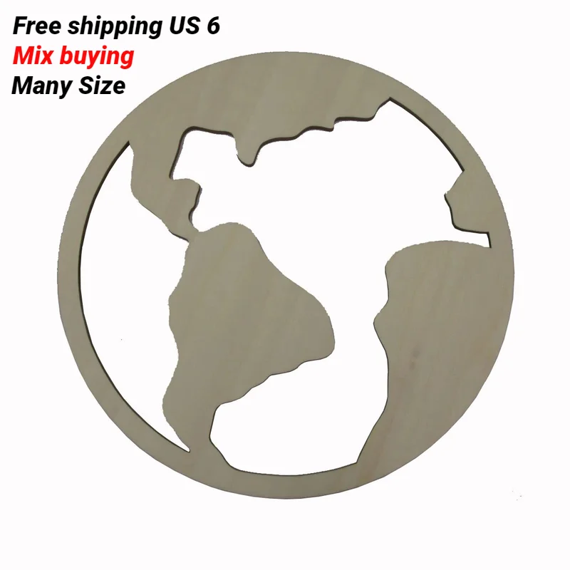 Unfinished-Unfinished-Earth-Shape-Laser-Cut-Wooden-Planet-Cutouts ...