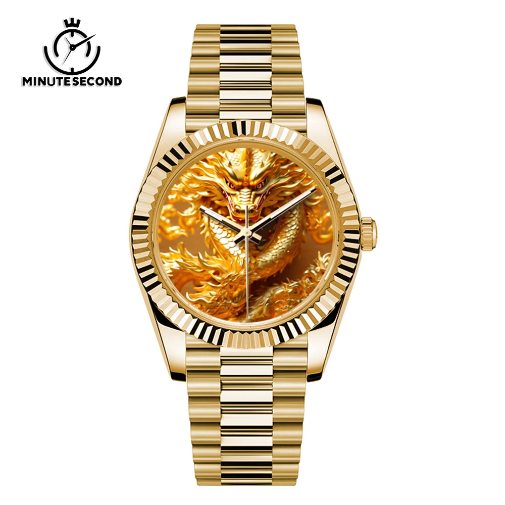 Gold-Dragon-Automatic-NH35-Watch-China-Gold-dial-Sapphire-crystal ...
