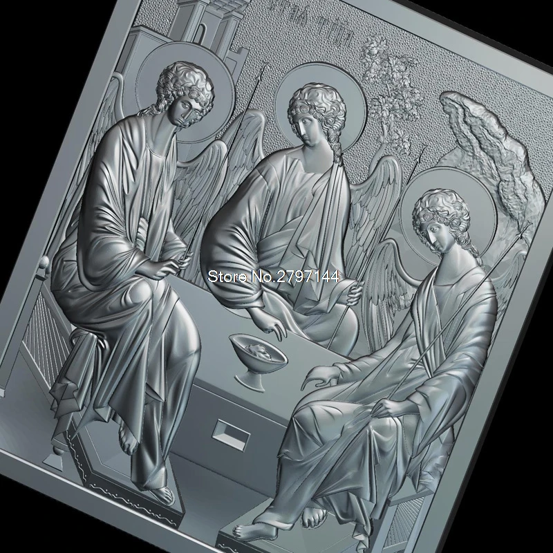 A Szent Trinity_Pentecost 3D -S Modell Megkönnyebbülés Napja Stl ...