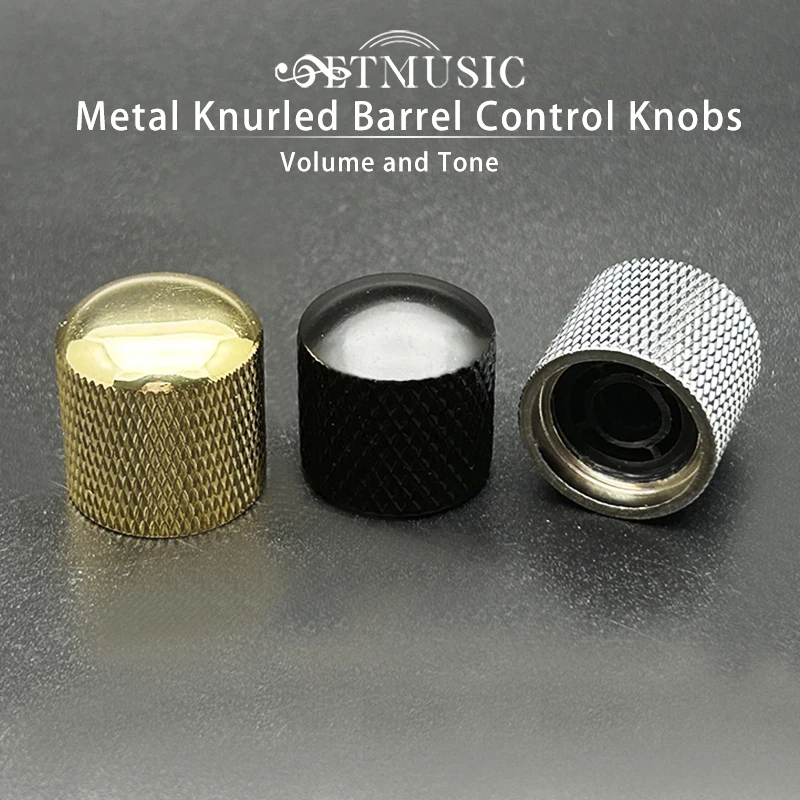 10Pcs-Metal-Knurled-Barrel-Dome-Volume-Tone-Control-Knobs-for-Electric ...