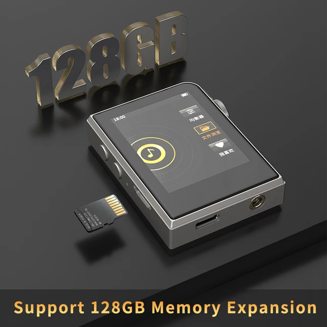RUIZU A58 HiFi Bluetooth Music MP3 Player DSD256 Lossless Decoding MP3 ...