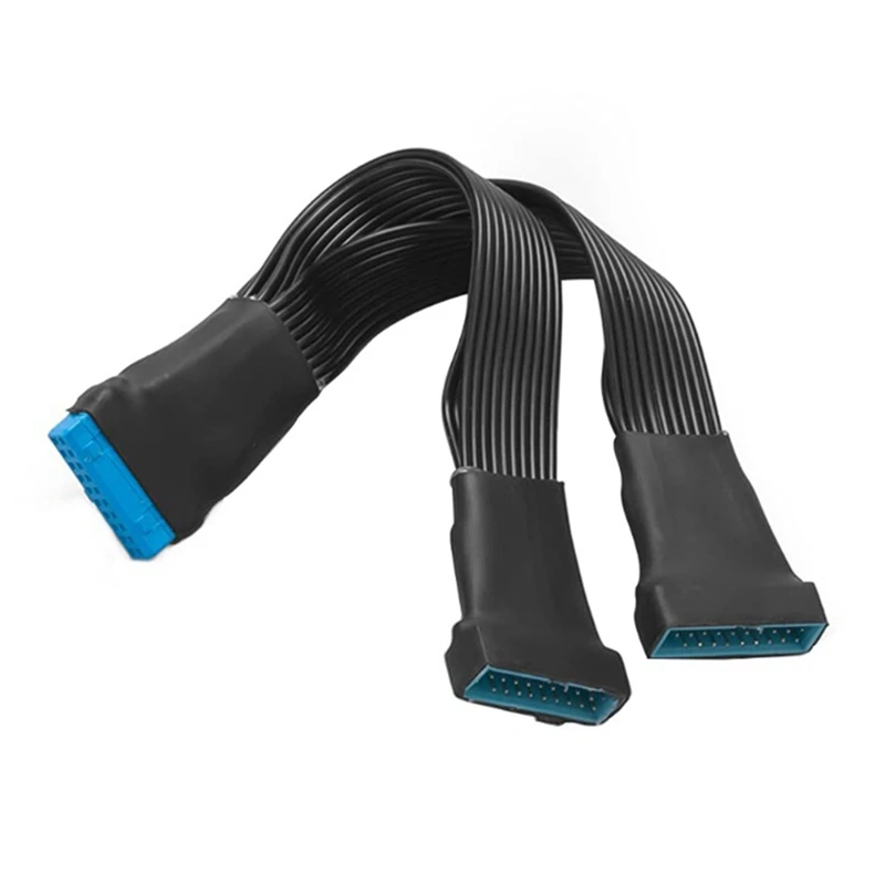 Motherboard-USB-3-0-19PIN-Header-1To2-Extension-Splitter-Cable-19Pin ...