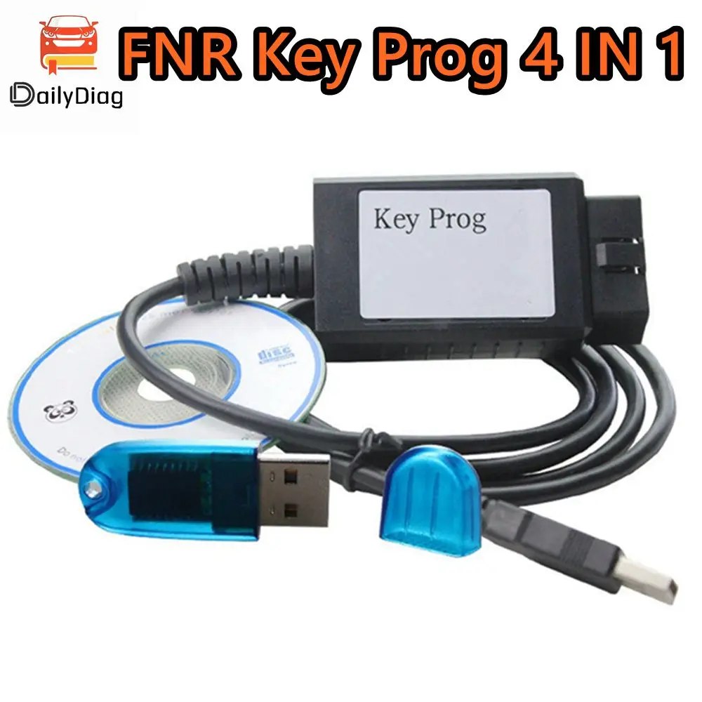 Key Programmer FNR 4 In 1 with USB Dongle Vehicle Programming for ...