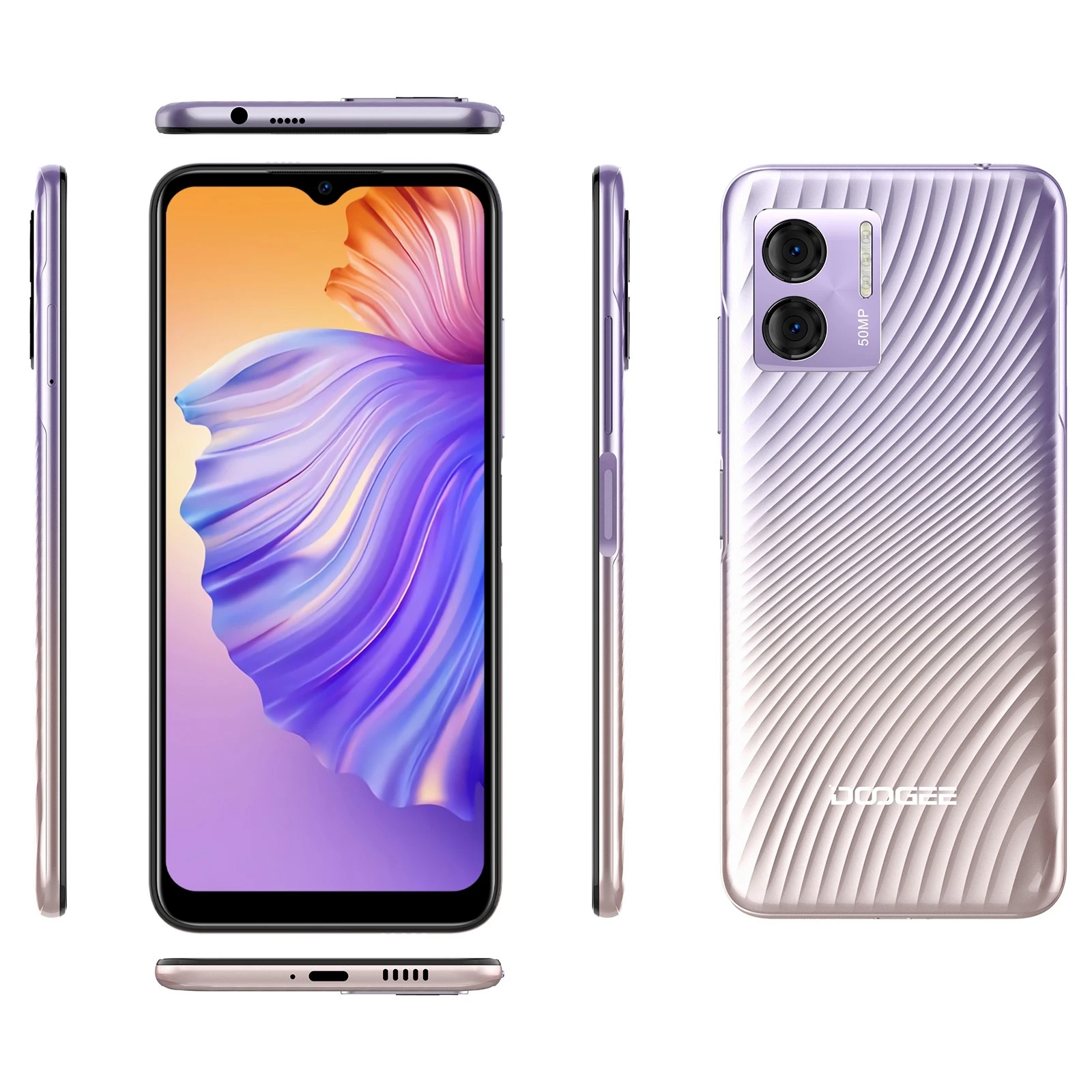 DOOGEE N50 Mobile phone 8GB+128GB 6.52" HD Display 50MP Camera 4200mAh ...