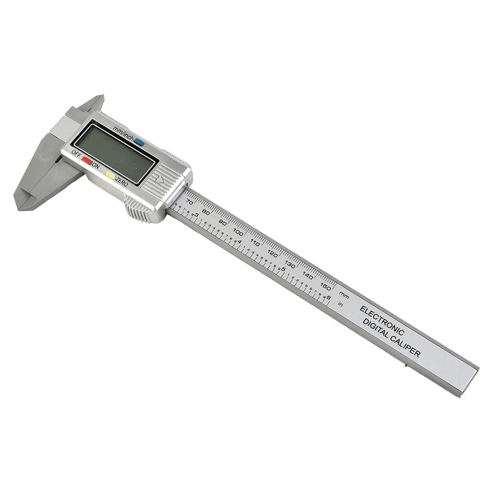 1Pc-LCD-Digital-Electronic-Caliper-Ruler-0-150mm-Carbon-Fiber-Vernier ...