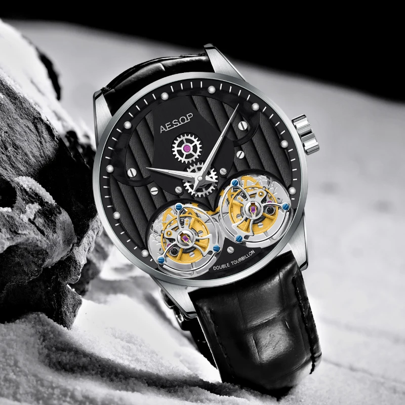 AESOP-Luxury-Skeleton-Hollow-Dual-Tourbillon-Wristwatches-Men-Sapphire ...