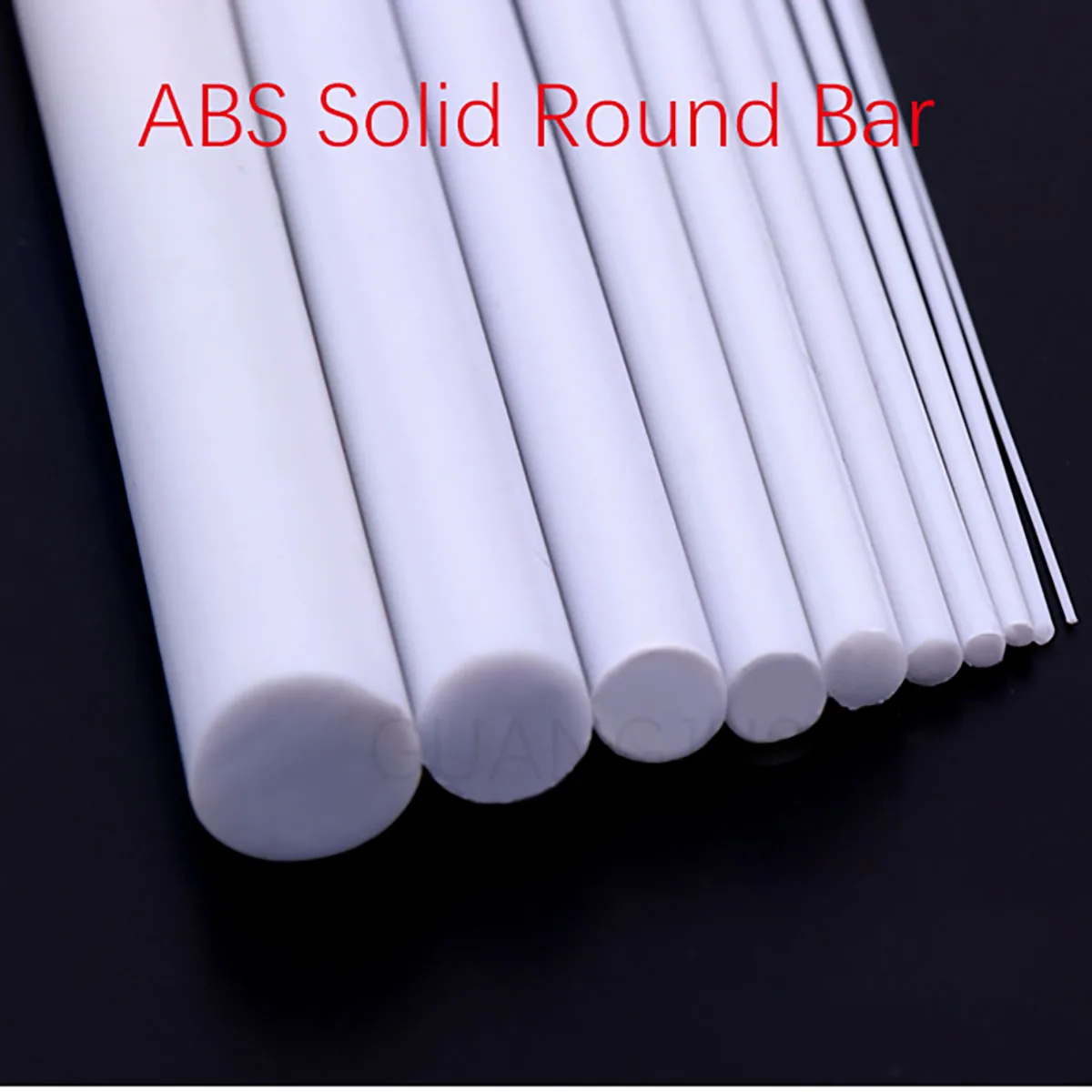 10-20PCS-Length-50cm-ABS-Round-Solid-Bar-Diameter-1-10mm-Plastic-White ...