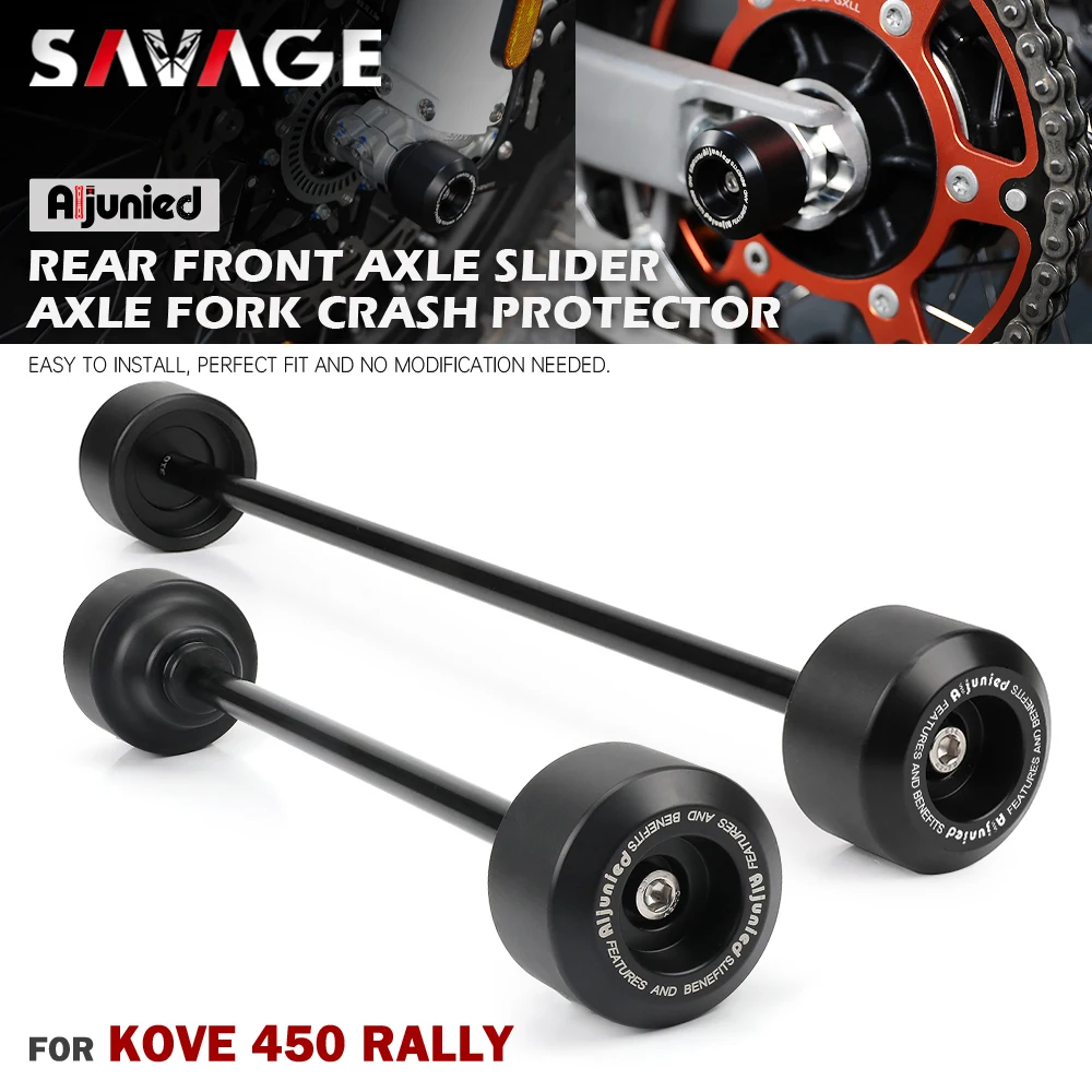 For-KOVE-450-Rally-Motorcycle-Axle-Sliders-Axle-Fork-Crash-Slider-Rear ...