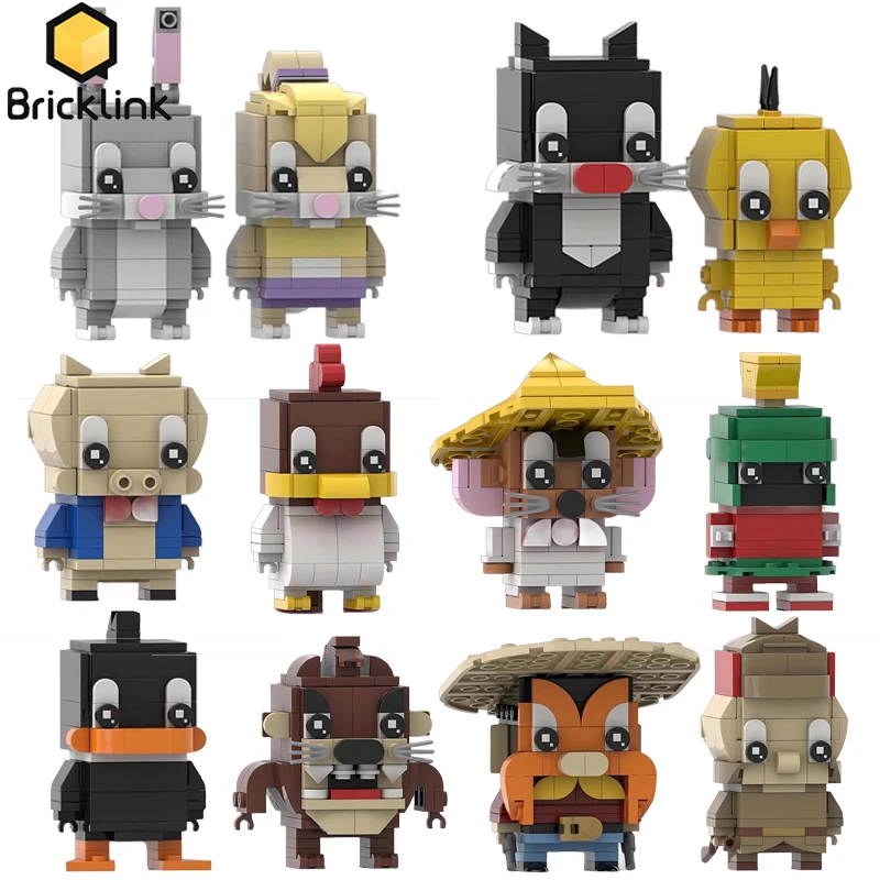 Bricklink Ideas Animal Doll Rabbit Cartoon Anime Figures Bricks Sets ...