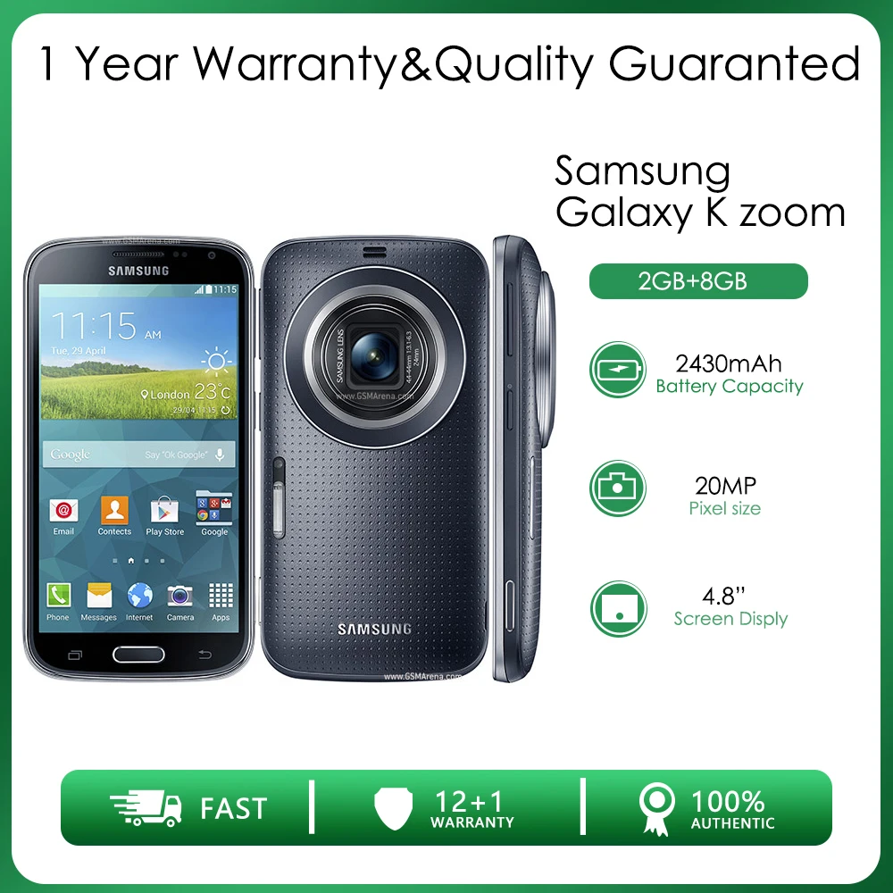Original Samsung Galaxy K zoom C115 Mobile Phone 2GB RAM 8GB ROM 4.8 ...