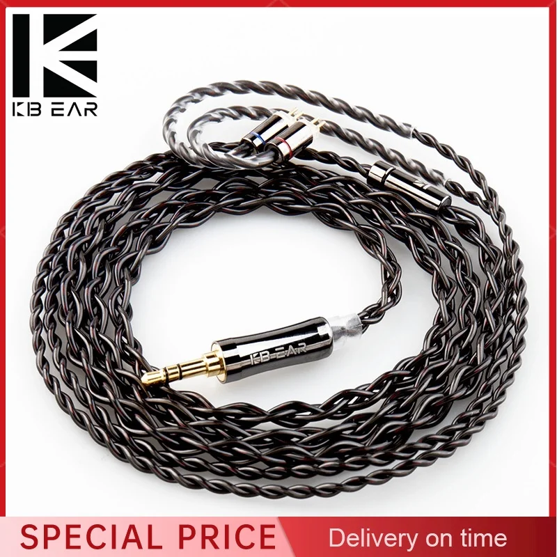 KBEAR-cable-de-cobre-para-auriculares-ST7-4N-cableado-de-equilibrio ...