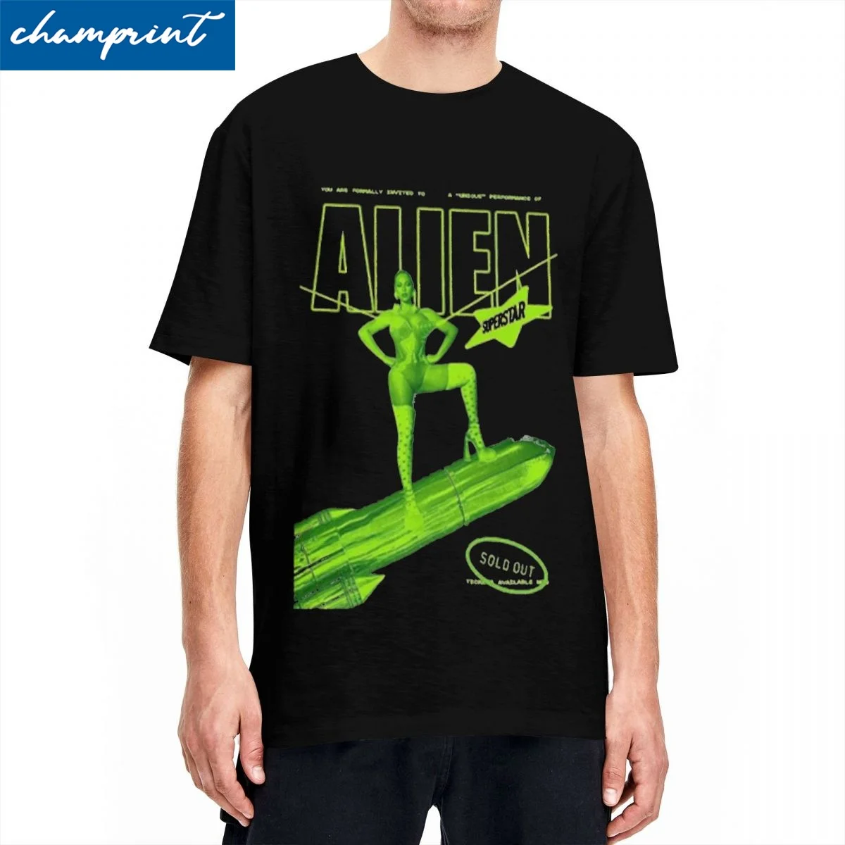 Novelty-Renaissance-World-Tour-Merch-Alien-Superstar-T-Shirt-Men-s ...
