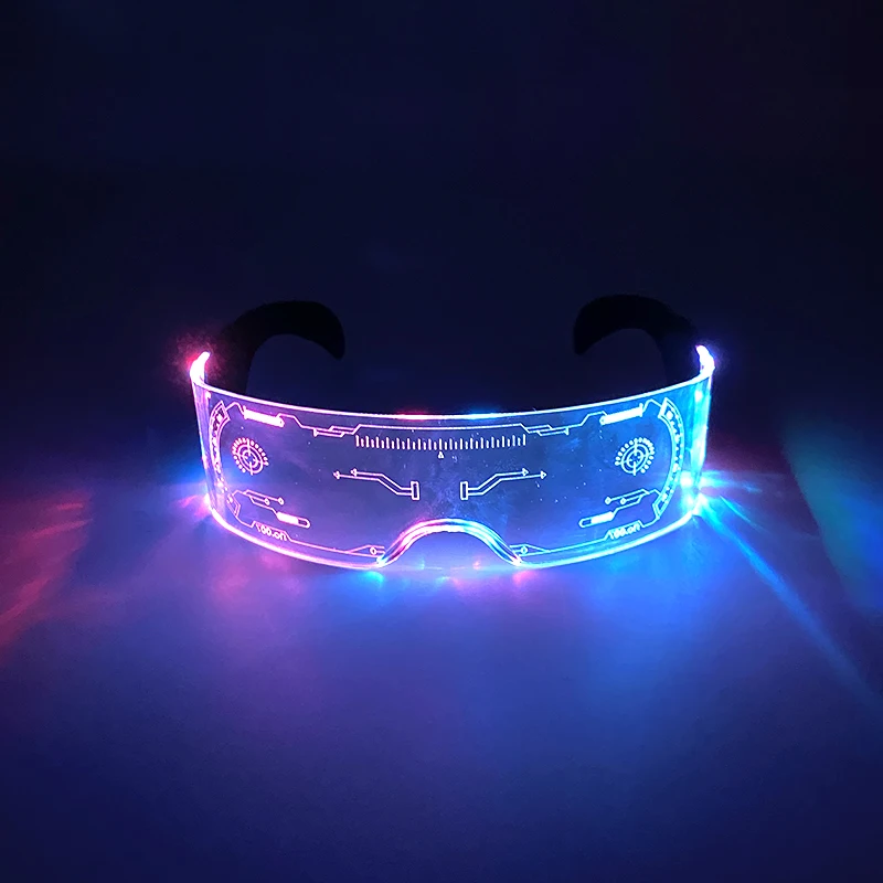 Gafas-luminosas-de-ne-n-con-luces-LED-lentes-fluorescentes-de-estilo ...