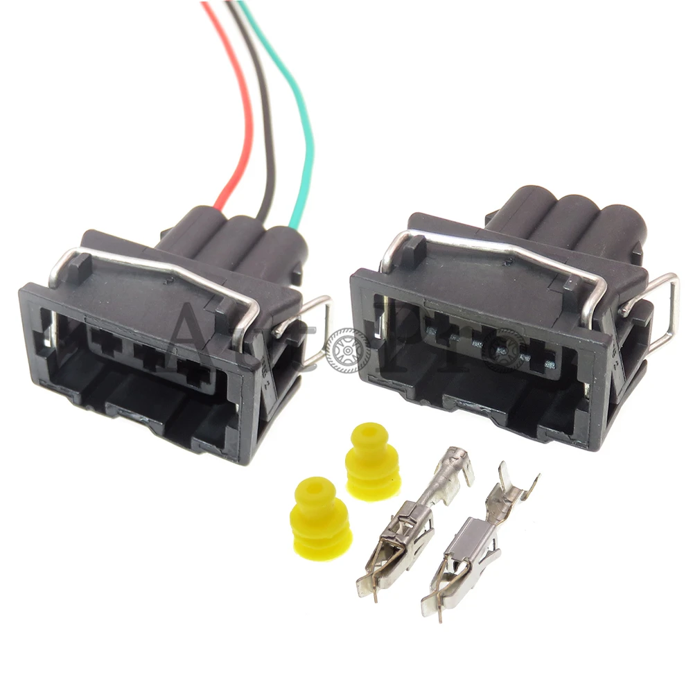 1-Set-3-Hole-Automotive-Starter-Coil-Connector-with-Terminal-and-Rubber ...