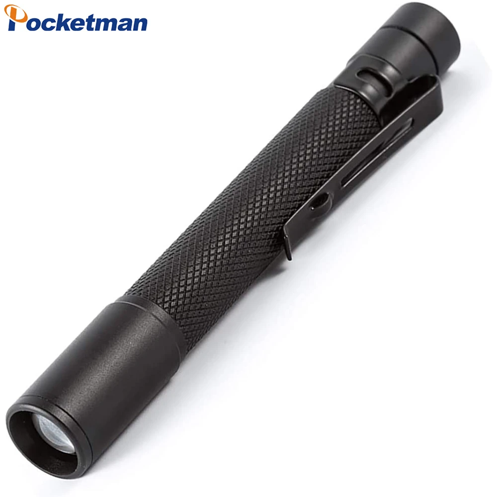 Portátil Mini lanterna LED com Clip, Pen Light, pequena tocha, lanterna ...
