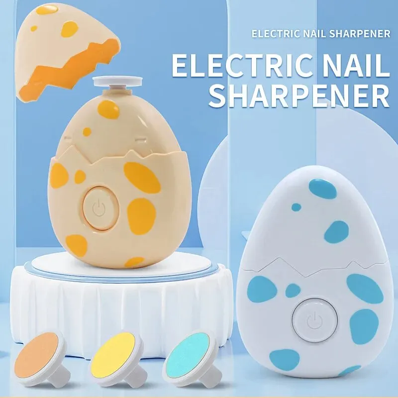 3-head-Q-cute-Dinosaur-Egg-Electric-Nail-Sharpener-Compact-Shape-Bass ...