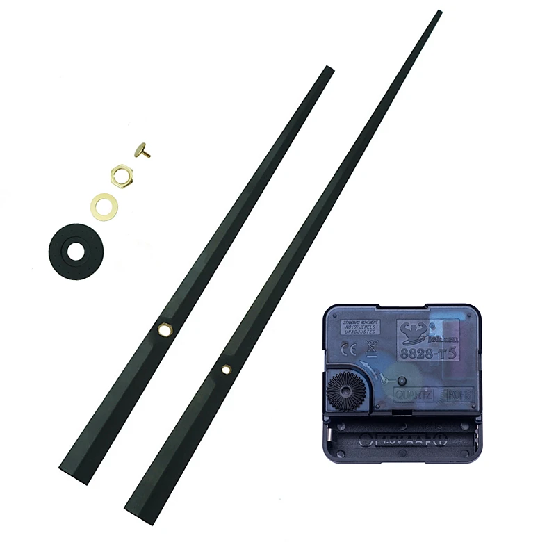 10Sets DIY Wall Clock Movement Mechanism with Long Metal Hands High ...